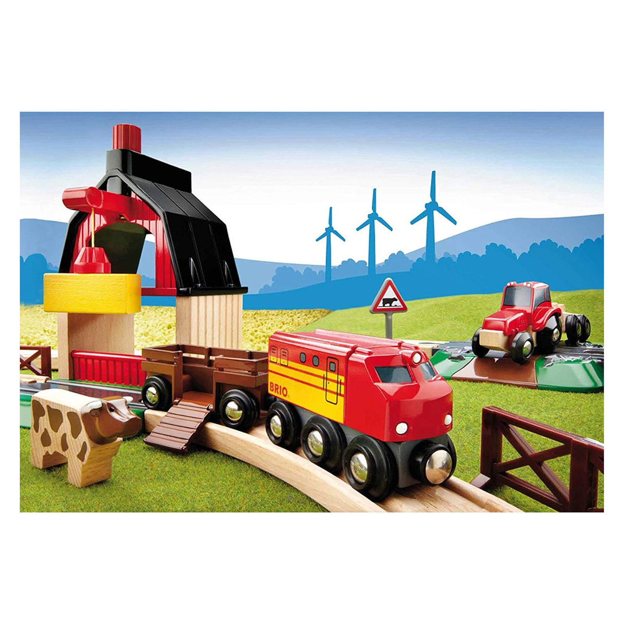BRIO Wooden Farm Railway Set - 20 pcs. Buy Wooden Toy Trains Online