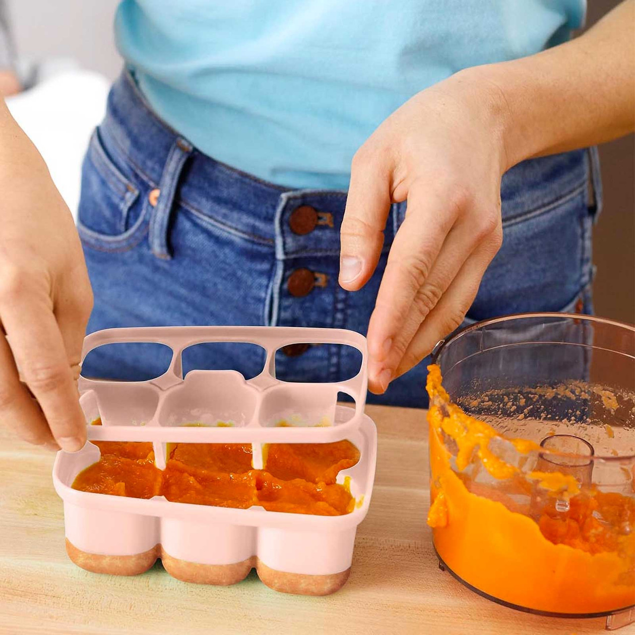 Skip Hop Easy Fill Freezer Trays - Coral . Buy Baby Food Prep Storage