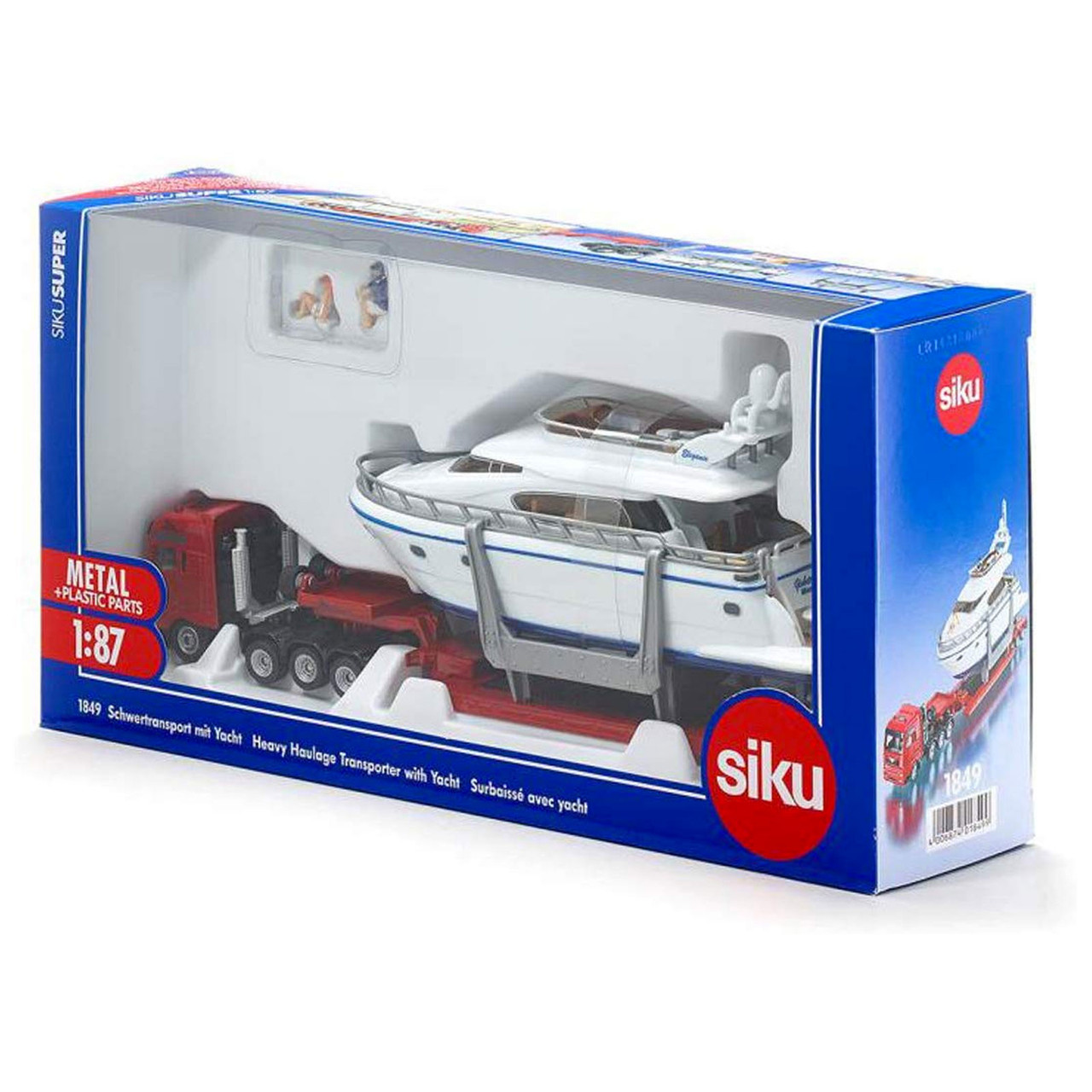 Siku Transporter with Yacht - Boat & Car Model Diecast Toy Online