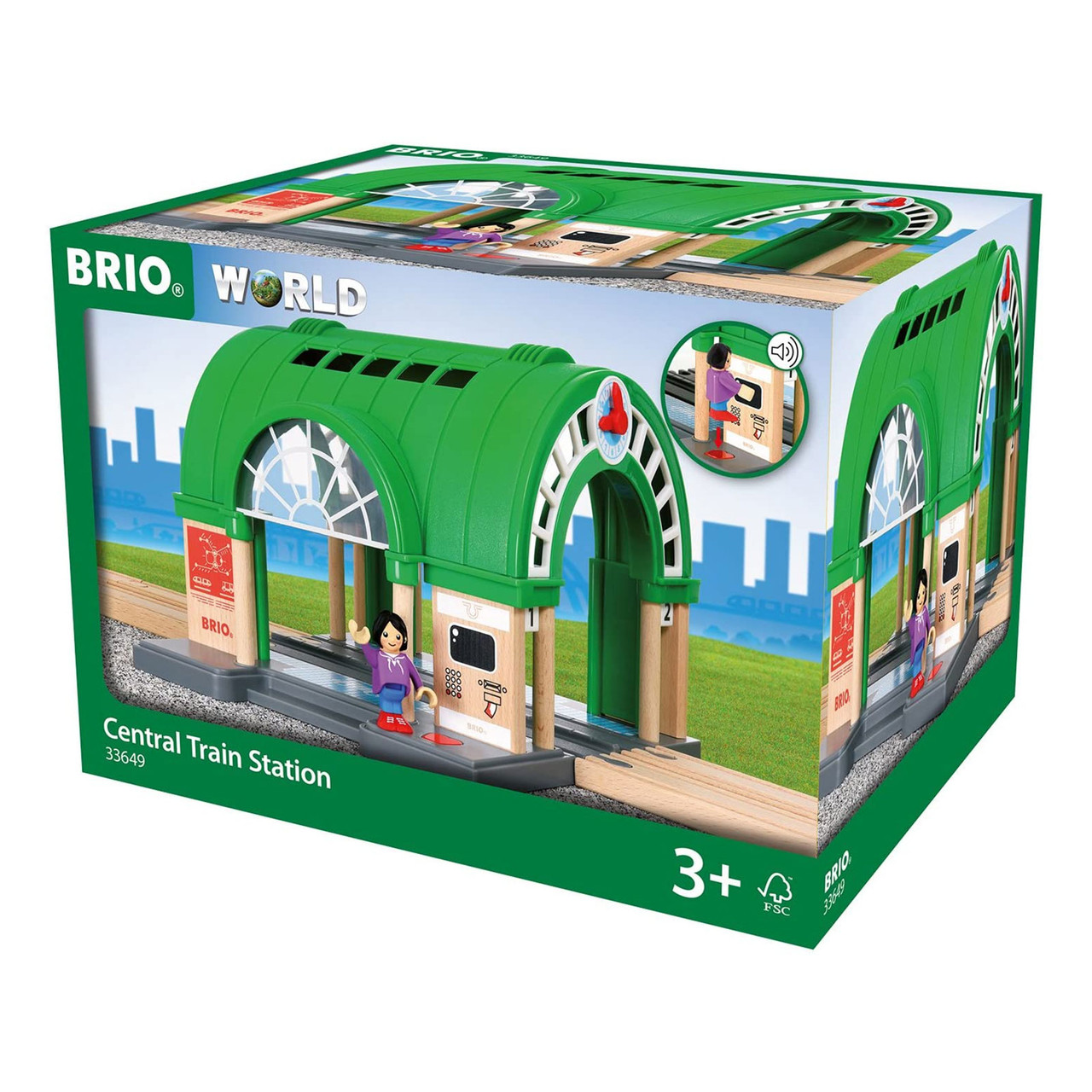BRIO Destination - Central Train Station Set | Wooden Toys Australia