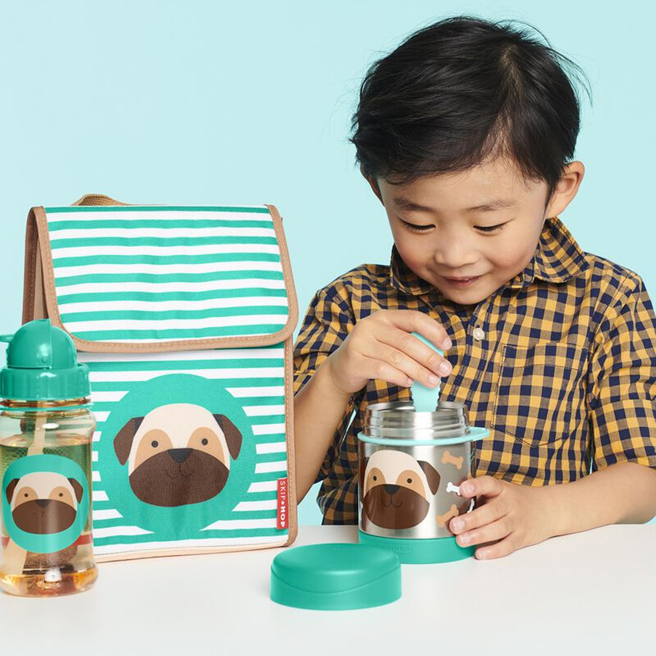 Skip Hop Zoo Insulated Food Jar - Pug - Shop Kids Lunchbox Online