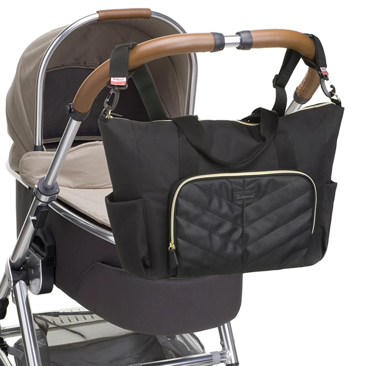 Babymel Black Amber Nappy Bag Tote - Shop Baby Bags Online