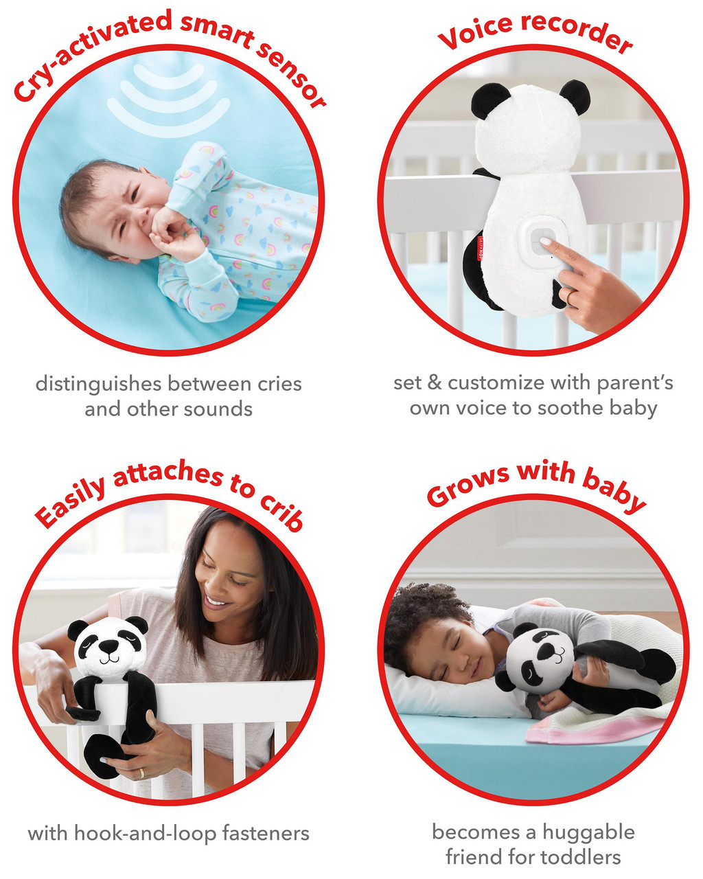 Skip Hop Cry-Activated Soother Panda - Shop Plush Baby Sleep Toys Online Skip Hop Cry-Activated Soother Panda - Shop Plush Baby Sleep Toys Online