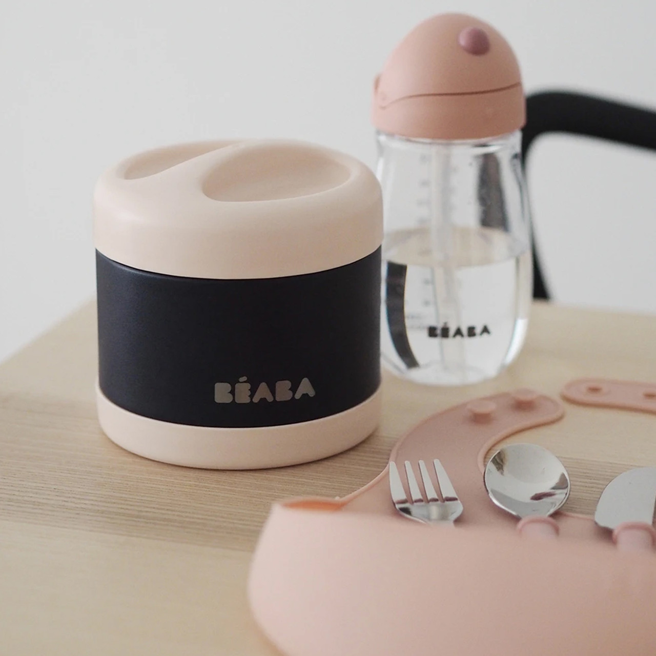 Béaba Stainless Steel Isothermo Container Pink/Night Blue - Shop Online