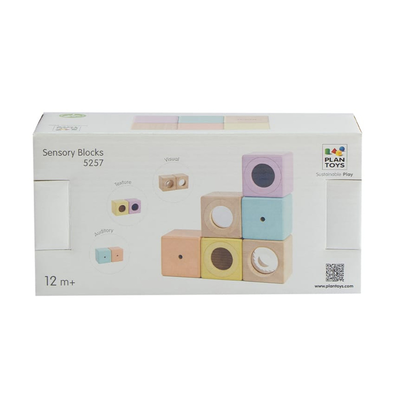 Plan Toys Baby Sensory Blocks Set of 6 - Shop Wooden Toys Online