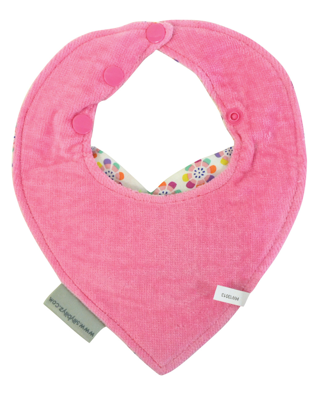 Silly Billyz Baby Towel Waterproof 100% Cotton Bandana Bib - Pansy ...