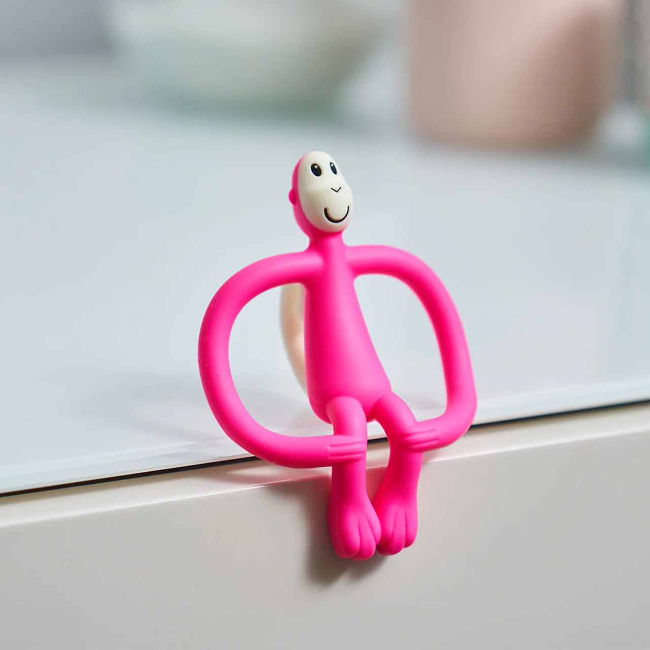 Matchstick Monkey Teether Hot Pink - Shop Baby Toys Online