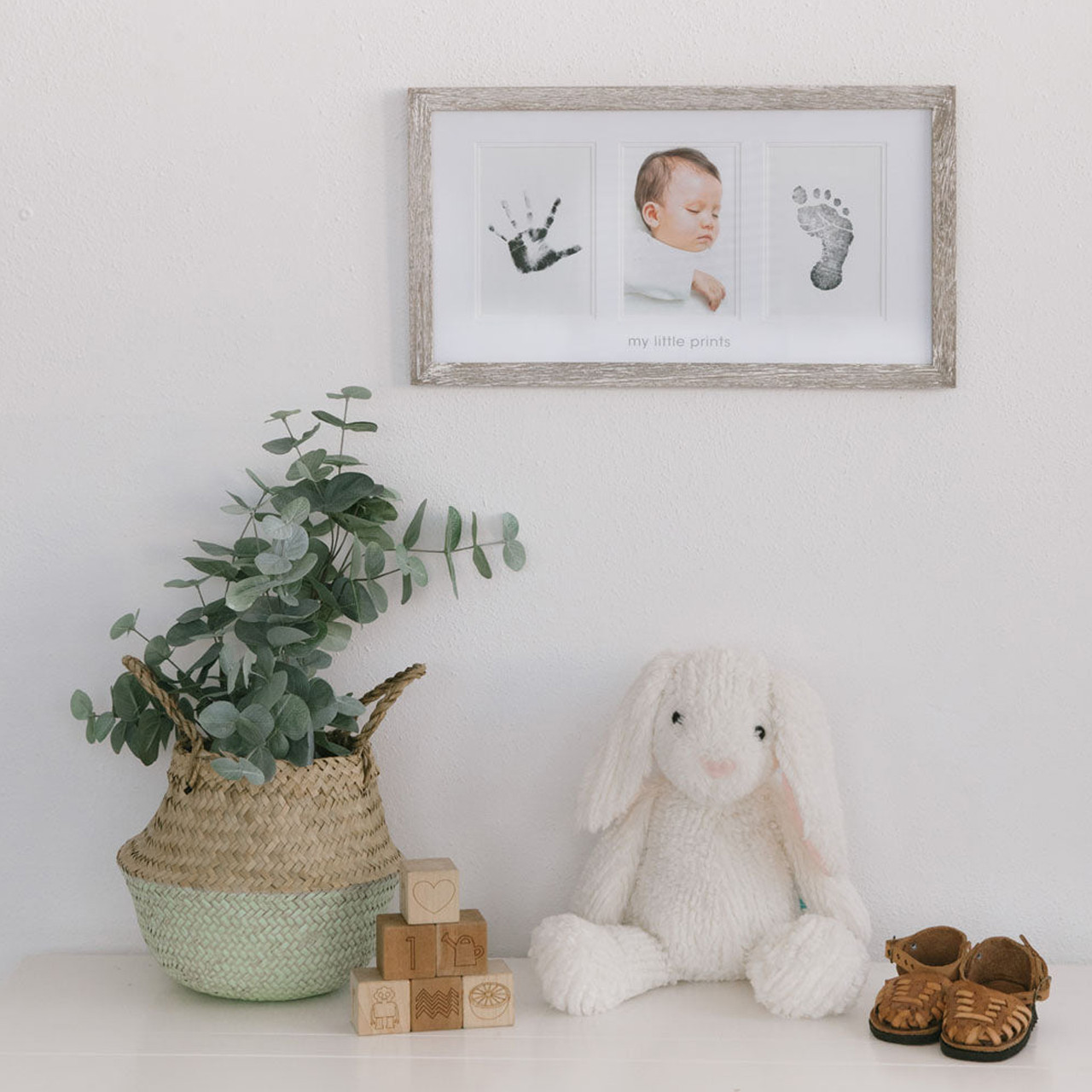 Pearhead Babyprints Rustic Frame. Shop Baby Keepsake Gifts & Decor Online