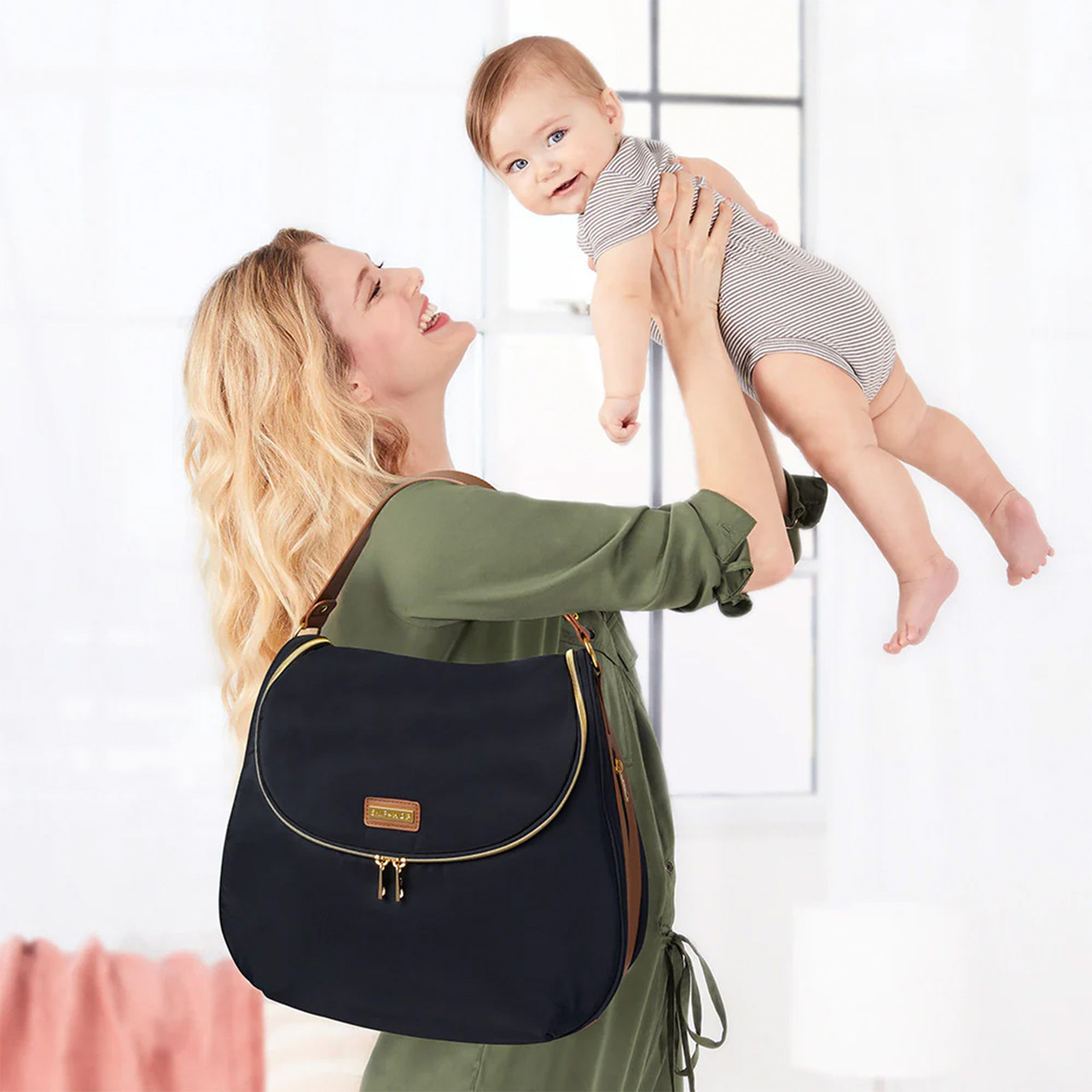 Skip Hop Curve Satchel Nappy Bag - Navy. Shop Baby Bags Online