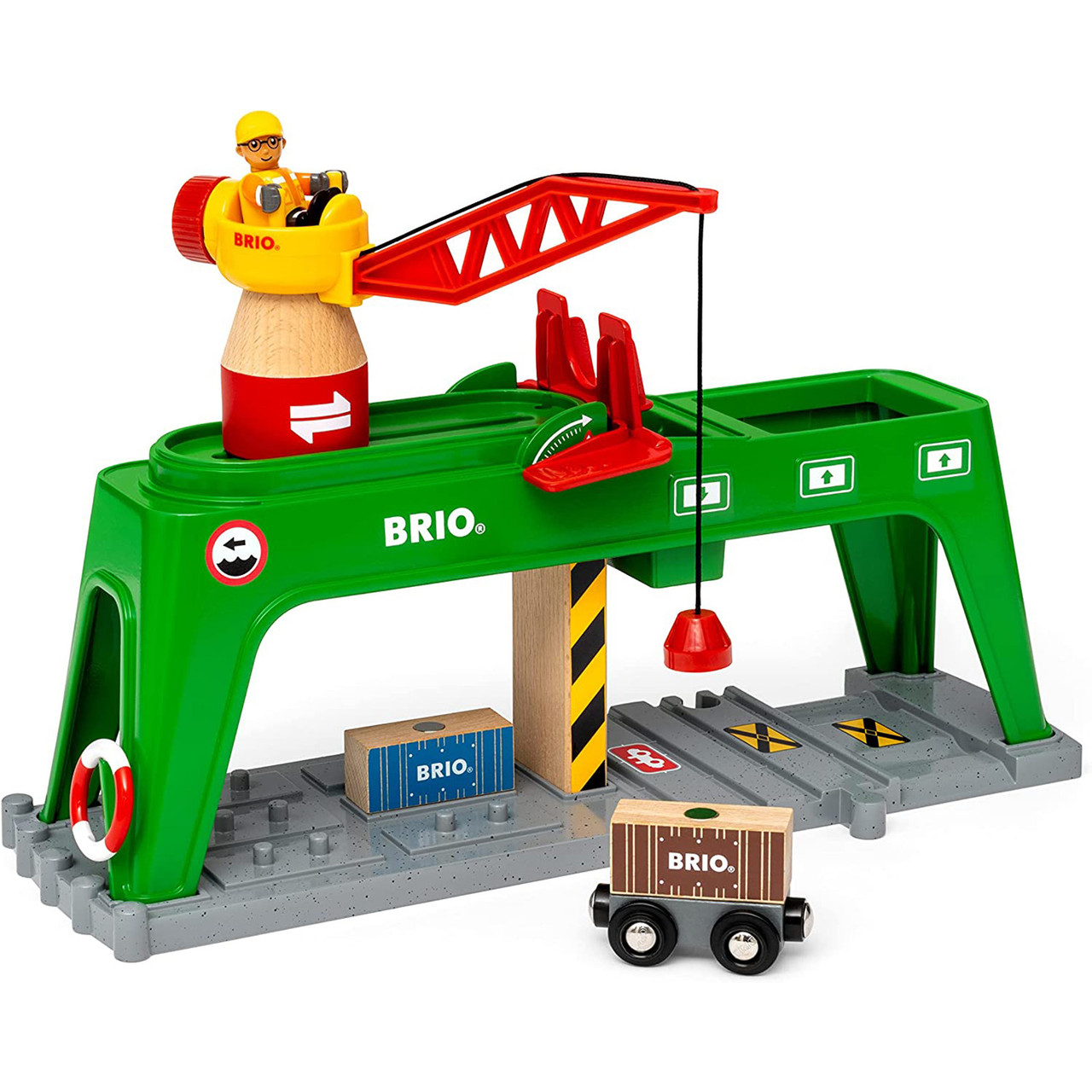 BRIO Container Crane Train Set (33996) Shop Toy Train Accessories Online