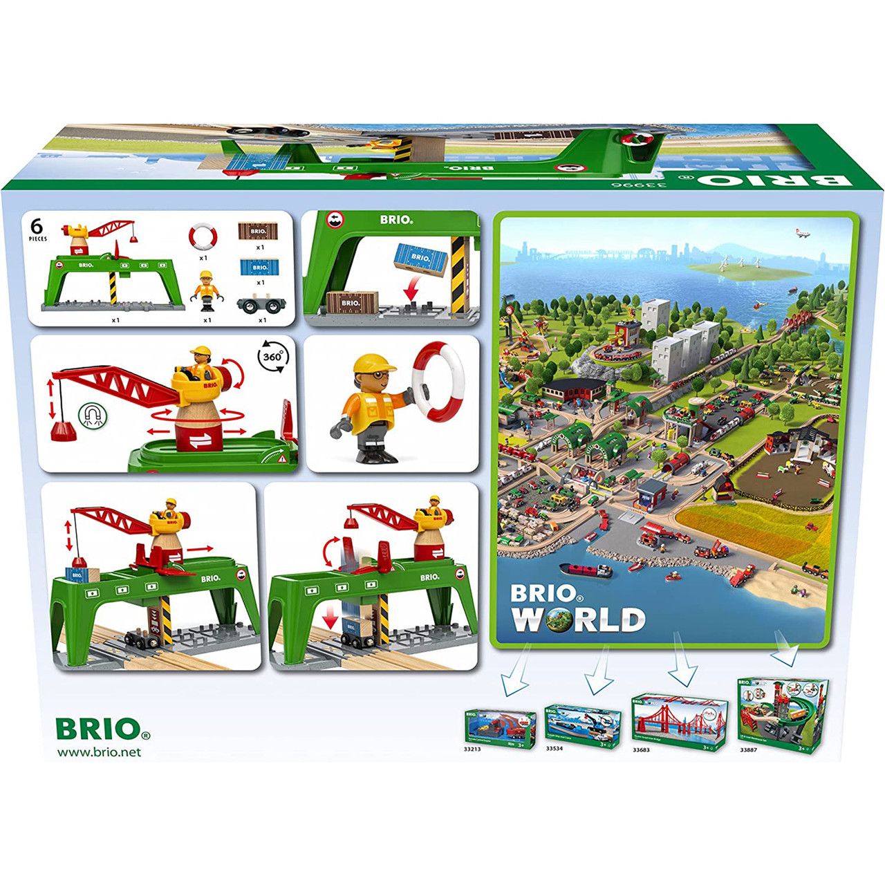 BRIO Container Crane Train Set (33996) Shop Toy Train Accessories Online