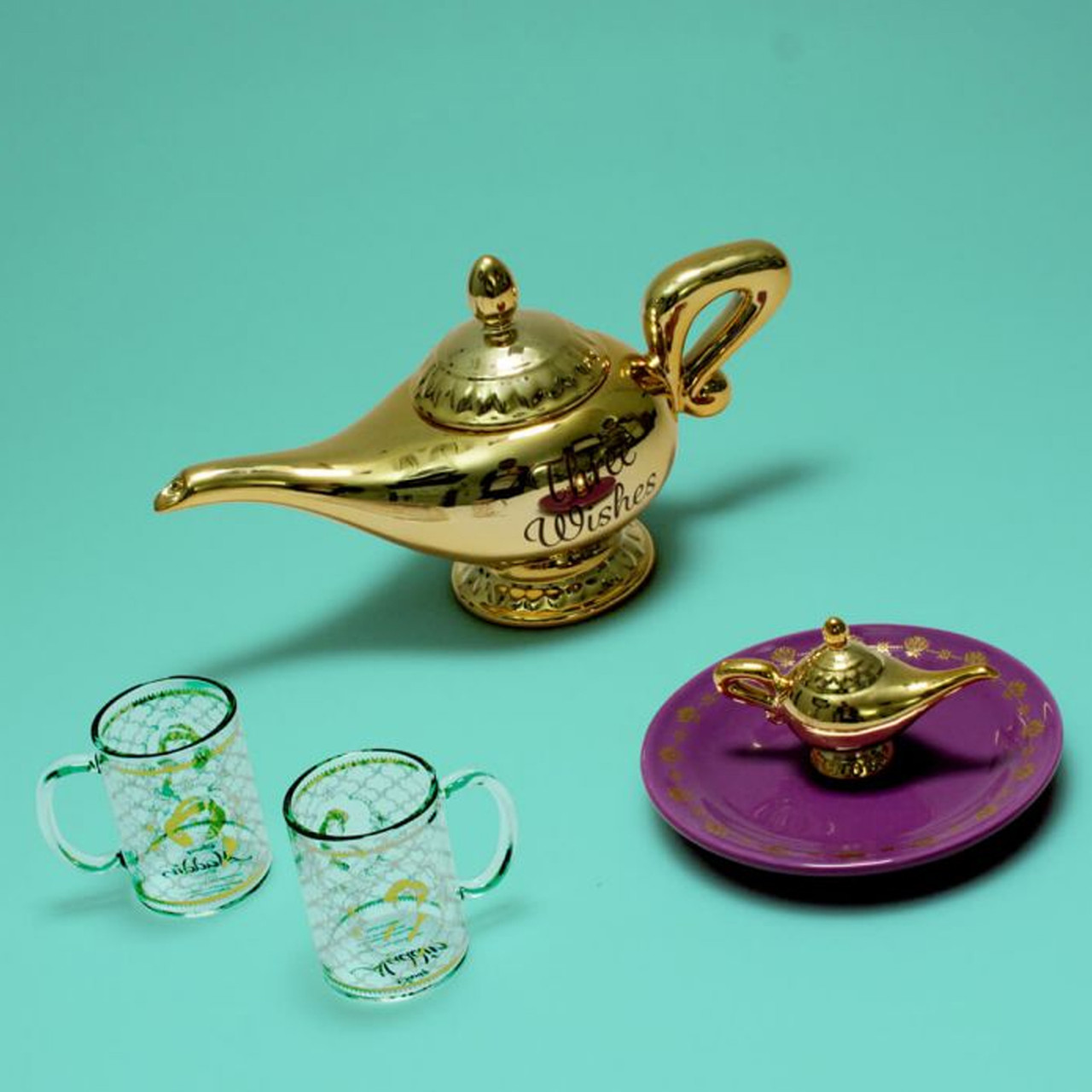 Disney Gift Disney Tea Pot & Glasses Set: Aladdin - Lamp