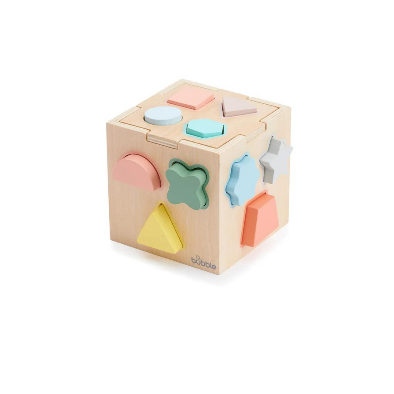 Bubble Wooden Shape Sorting Cube - Shop Online