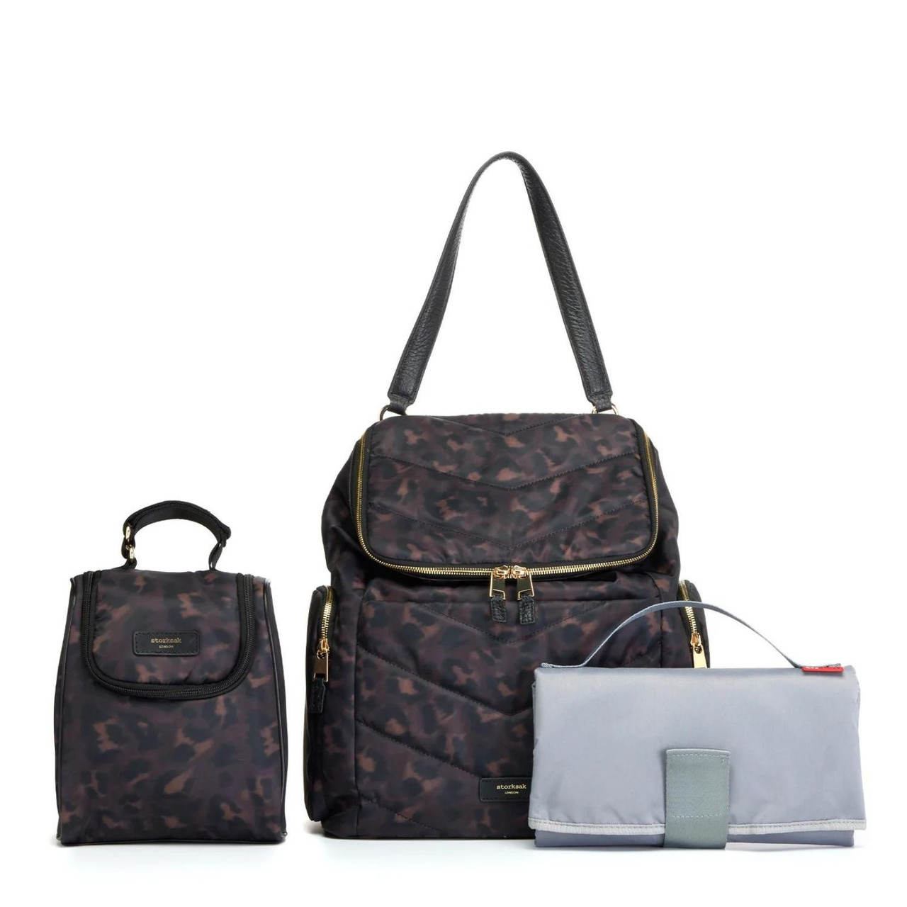 Storksak Alyssa Quilted Nappy Backpack - Leopard