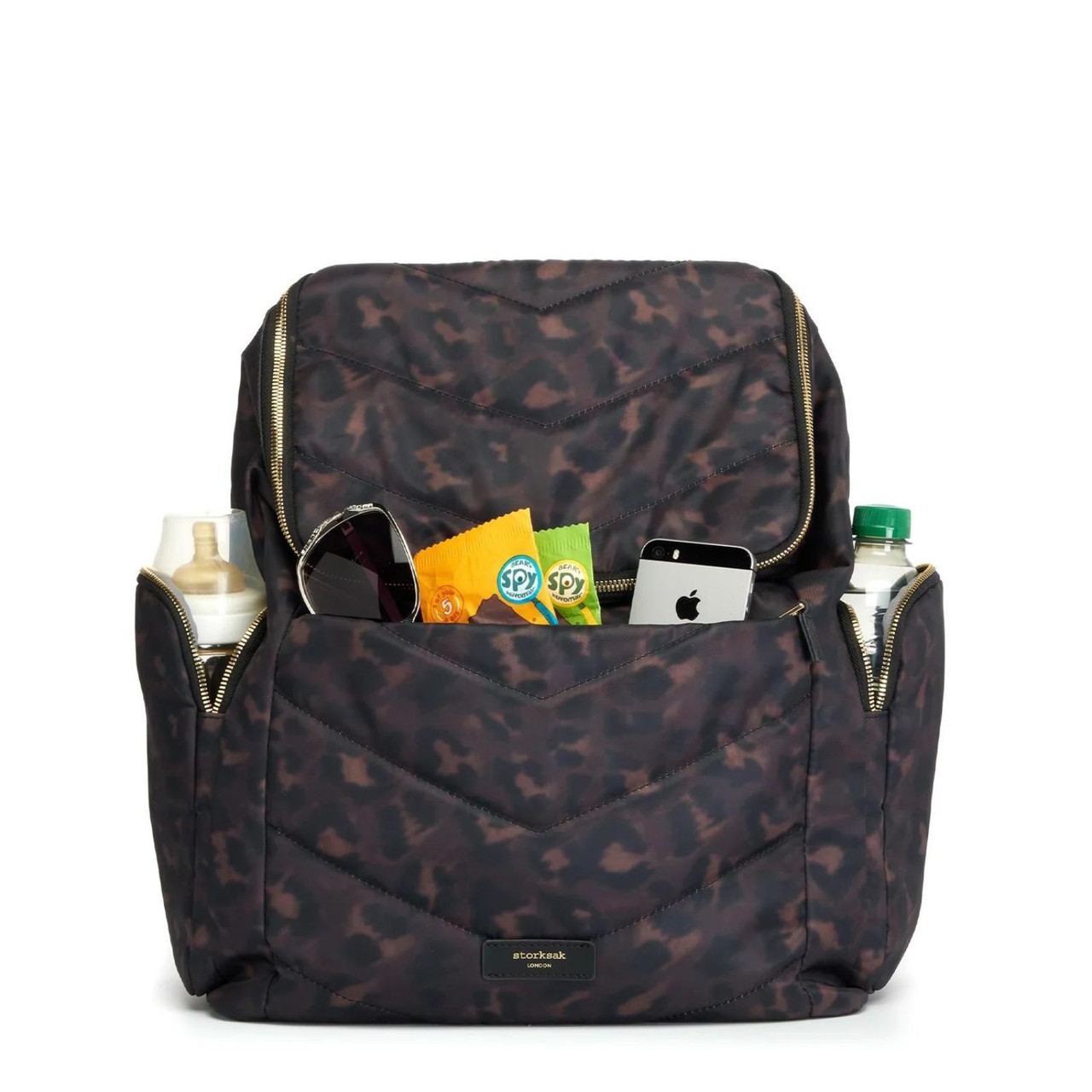Storksak Alyssa Quilted Nappy Backpack - Leopard