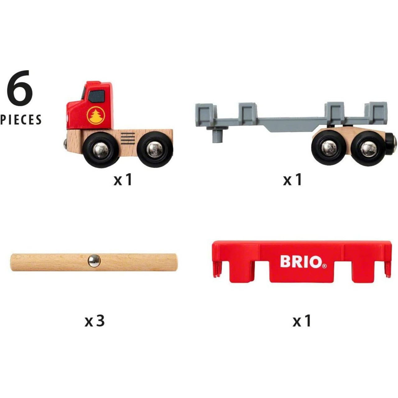 BRIO 6 pieces Lumber Truck - Shop kids train toys Online