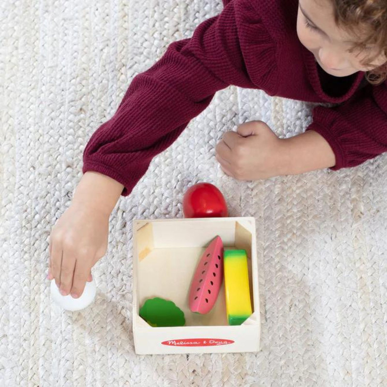 Melissa & Doug Wooden Food Groups Play Set - Produce. Pretend Food Toys