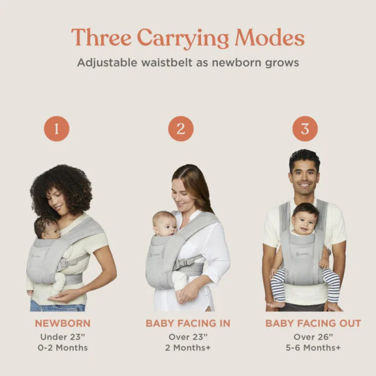 Ergobaby Embrace Soft Knit Newborn Carrier - Camel | Shop Baby Gifts Online