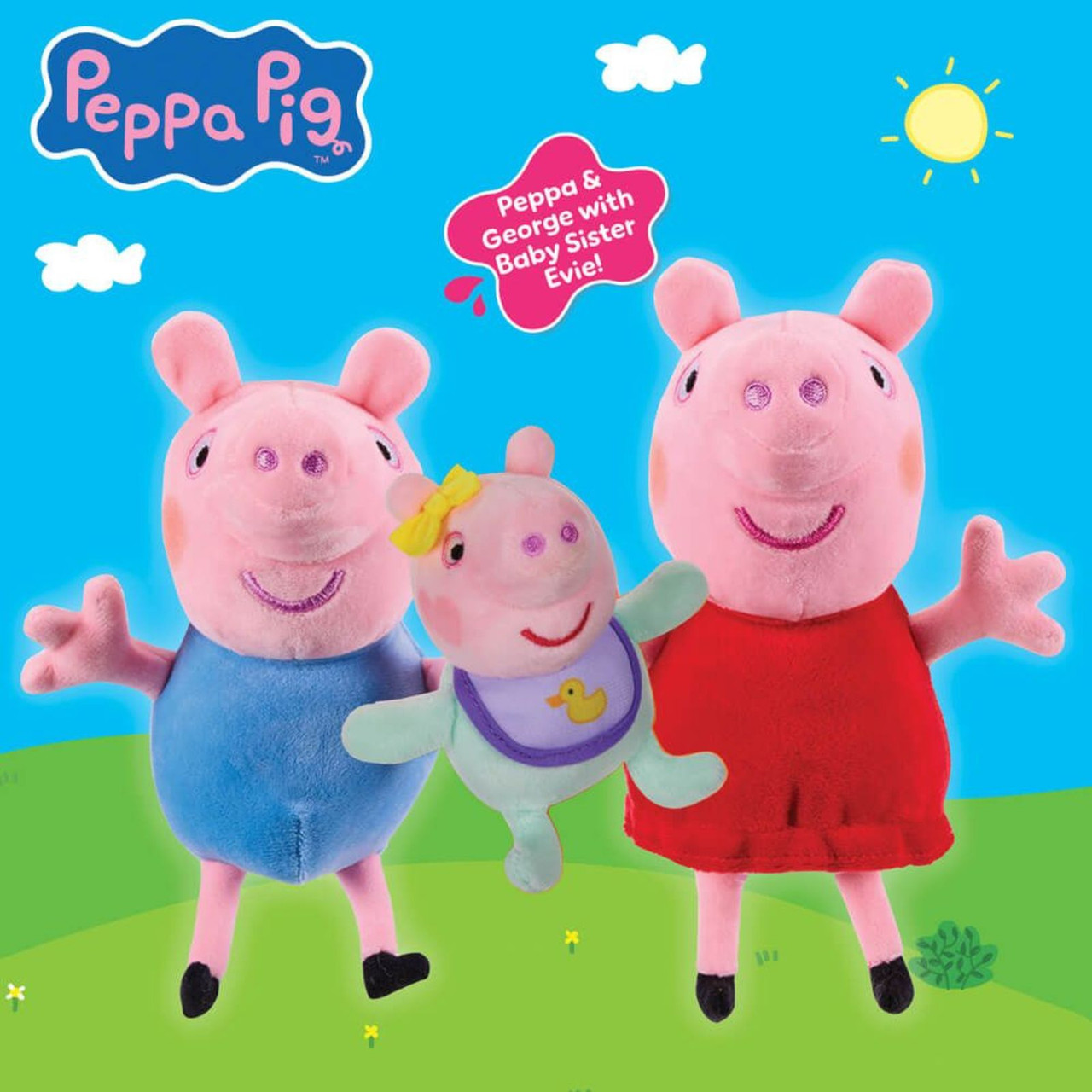 Peppa Pig Trio Pack: Peppa, George & Baby Evie | Shop Online