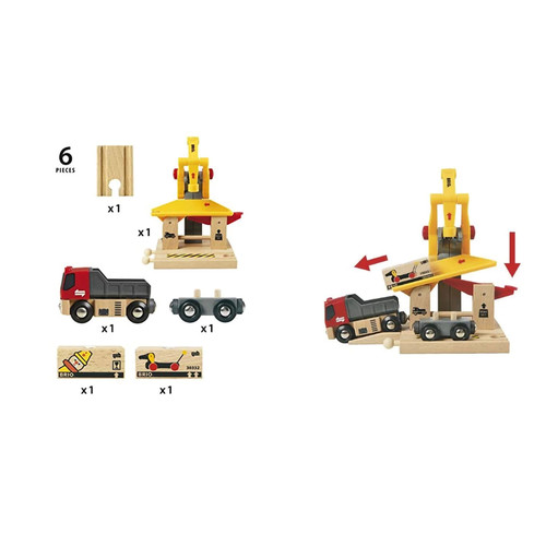 BRIO Freight Goods Station - 6 Piece | Shop Train Accessory Set Online