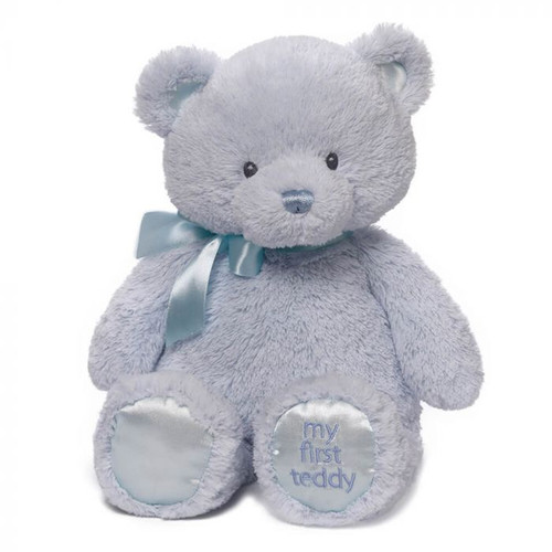 Shop Gund My First Teddy Blue Plush Toy. Shop Baby Soft Toys Online