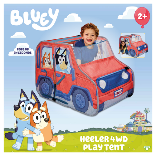 Bluey Heeler Family 4WD Pop Up Play Tent - Shop Kids Toys Online