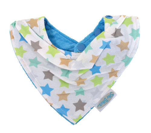 Stella Aqua Silly Billyz Baby Towel Waterproof 100% Cotton Bandana Bib ...