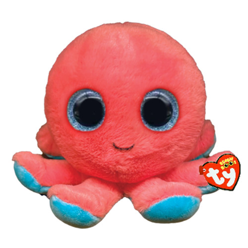 Beanie Boo Sheldon the Coral Octopus Regular Plush Toy - Shop Online