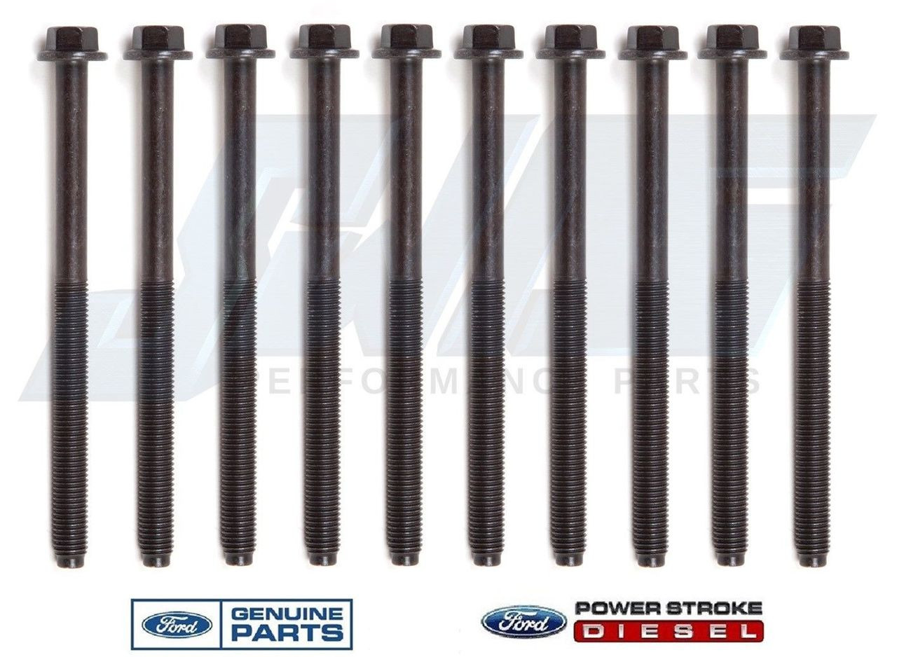 FORD 6.0 6.0L POWERSTROKE DIESEL OEM GENUINE FORD CYLINDER HEAD BOLTS ...