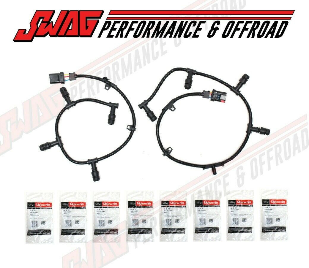 Swag 05-07 Ford 6.0 6.0L Powerstroke Diesel Glow Plug Harnesses & 8 ...