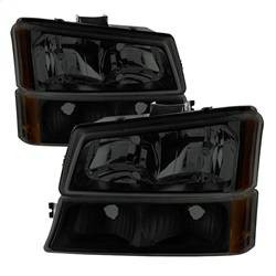 Spyder Auto Crystal Headlights with Bumper Lights - Black Smoked ...