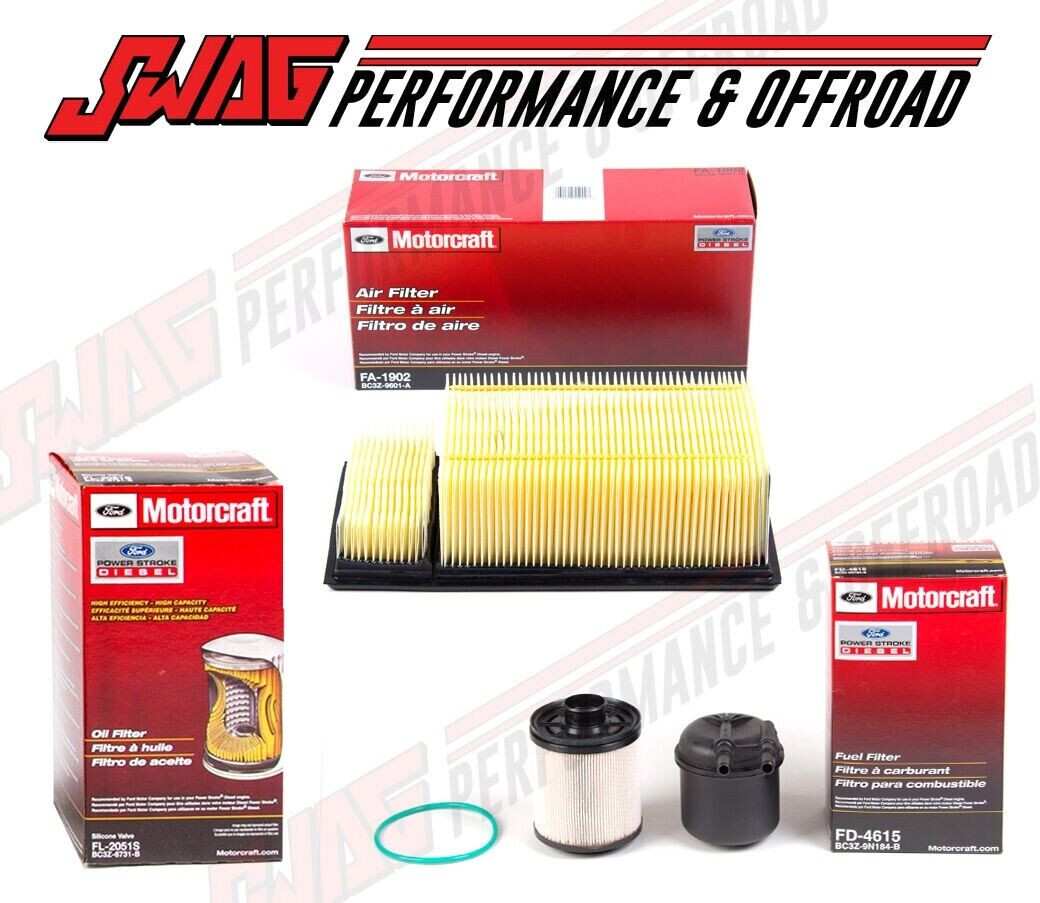 Motorcraft Filter Kit - Air, Fuel & Oil Filters - 11-16 Ford 6.7L ...