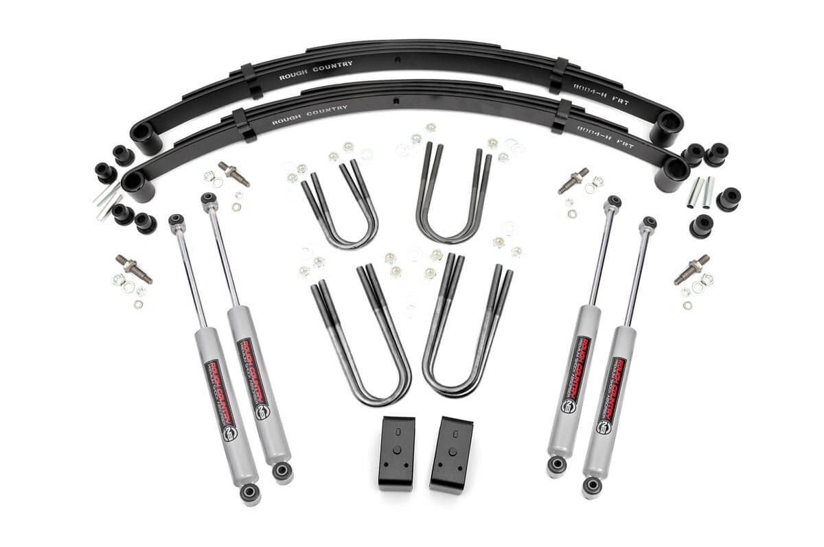 Rough Country - 3 Inch Lift Kit - Rear Blocks - Jeep Grand Wagoneer/J10 ...