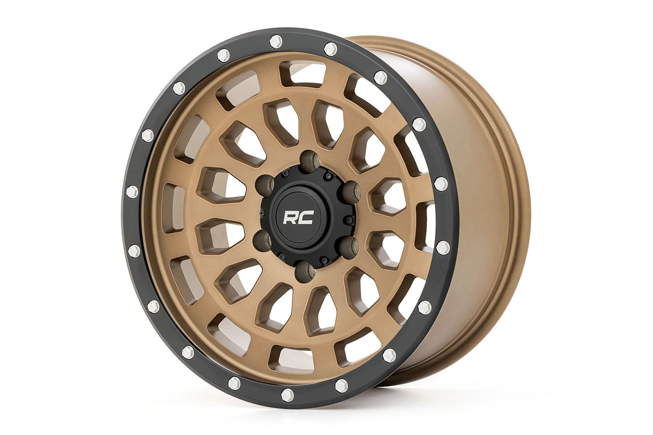 Rough Country - Rough Country 87 Series Wheel/Simulated Beadlock/Bronze ...