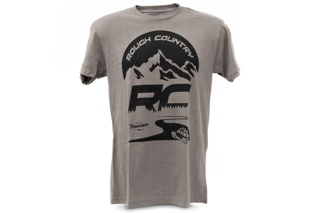 Rough Country - Rough Country T-Shirt - RC Mountains - Warm Gray - XL ...