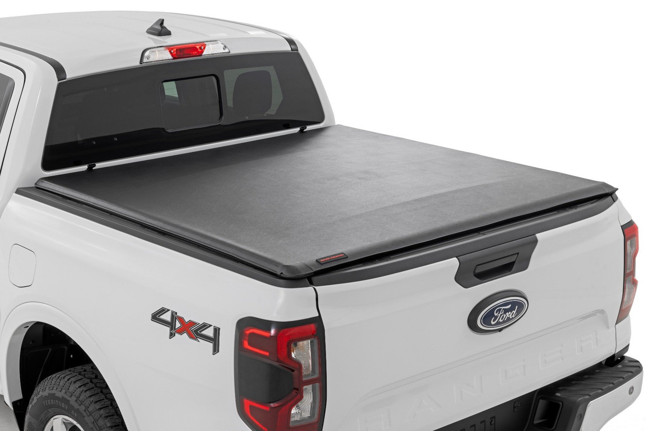 Rough Country - Soft Roll Up Bed Cover - 5' Bed - Ford Ranger 2WD/4WD ...