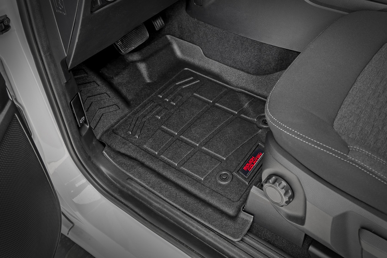 Rough Country - Sure-Fit Floor Mats - Front & Rear - Crew - Ford Ranger ...