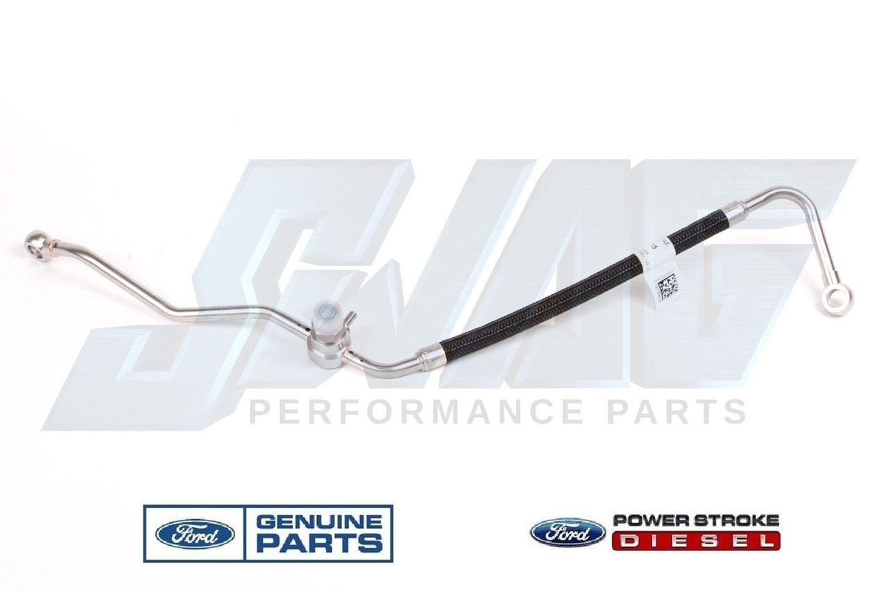 FORD 6.4L POWERSTROKE DIESEL OEM FUEL TUBE - HPFP RAIL RETURN & COOLER ...