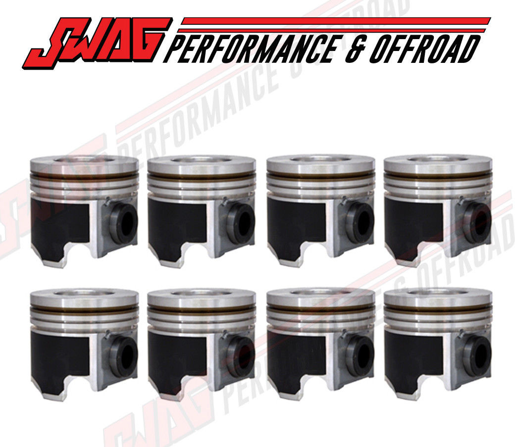 ENGINETECH FORD 6.4L POWERSTROKE DIESEL PISTON SET WITH RINGS (P6018-WR)