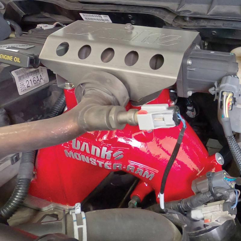 Banks Power Monster-Ram Intake With Billet Heater & Intake Plate RED ...