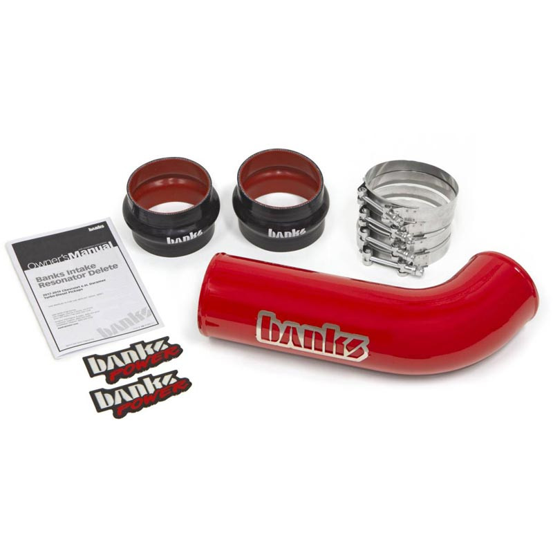 Banks Power L5P Intake Resonator Delete (Red Powder Coating) For 17-19 ...