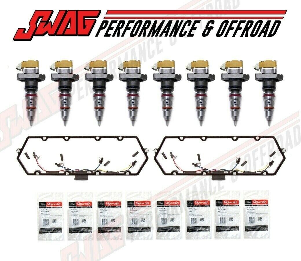 99-03 Ford Powerstroke 7.3L Injectors, Valve Cover Gaskets & OEM Glow ...