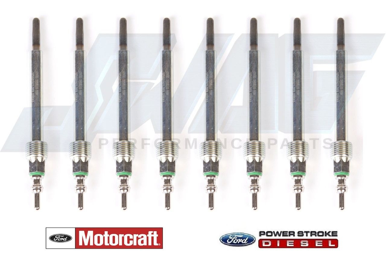MOTORCRAFT FORD 7.3L OEM IDI DIESEL GLOW PLUG SET (F2TZ-12A342-A / ZD-9)