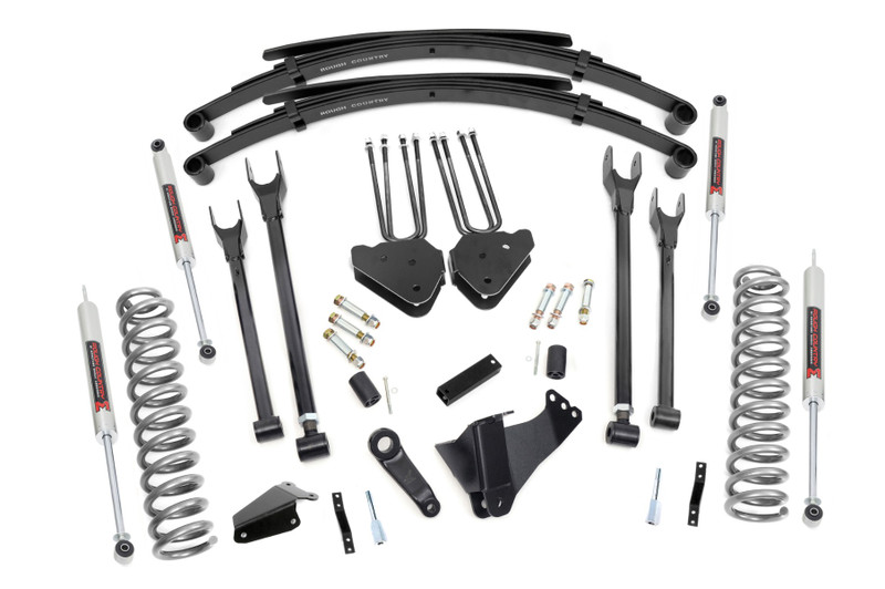 Rough Country - 6 Inch Lift Kit - Diesel - 4 Link - M1 - Leaf Springs ...