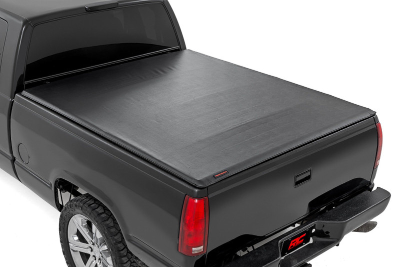 Rough Country - Soft Roll Up Bed Cover - 6'7 in. Bed - Chevy/GMC 1500 ...
