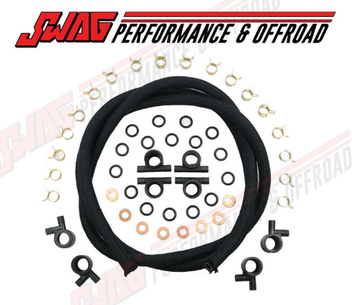Fuel Injector Return Line Kit for Ford 1988-1994 IDI 7.3L Diesel Trucks ...