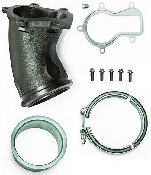 Performance High Flow Exhaust Outler Elbow Kit 94-02 Dodge 5.9L Cummins ...
