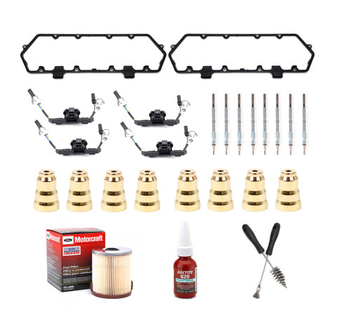 94-97 FORD 7.3L POWERSTROKE DIESEL OEM MASTER INJECTOR INSTALLATION KIT ...