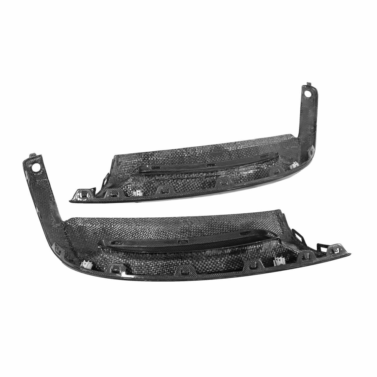 Carbon Fiber Right and Left Lower Rear Bumper Panel Finishers - Porsche ...