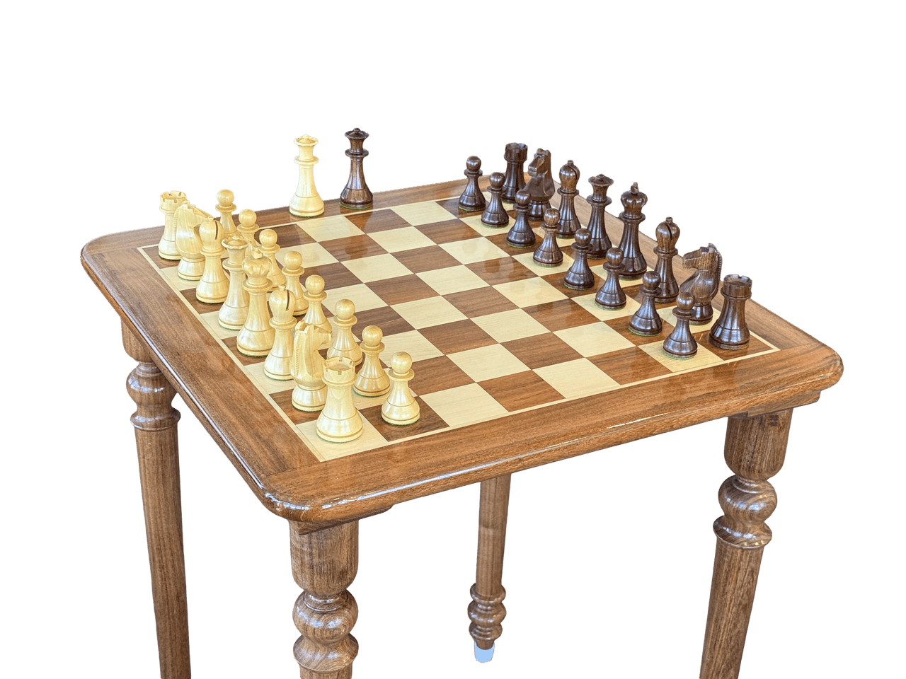 Rex Noir Wooden Chess Table